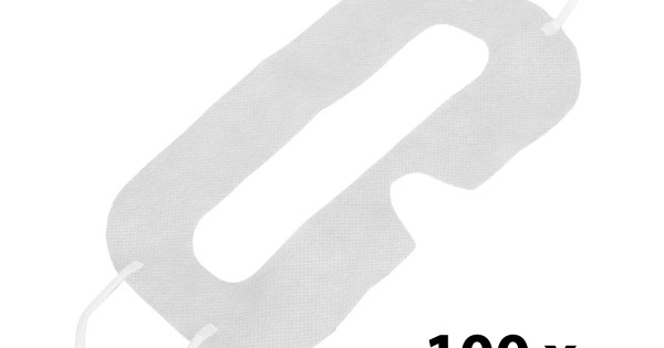 Universal VR disposable snap-on mask (white, 100 Pieces in ...