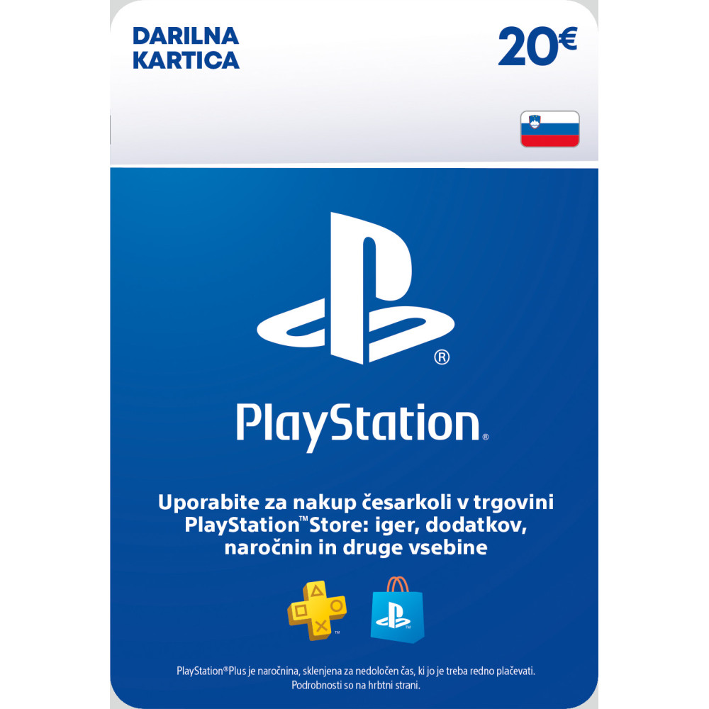 Sony PSN Card 20 EUR Slovenia | PlayStation Store